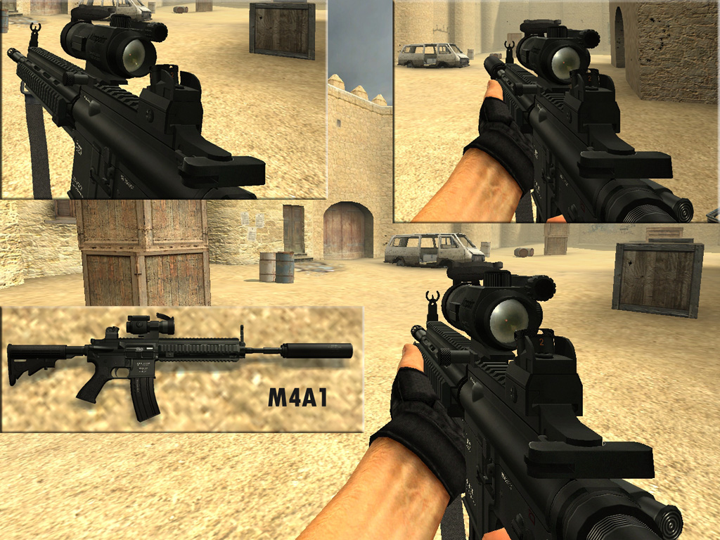 Addicted to HK416 Pack (AUG, M4, SG550) Mod for Counter-Strike: Source ...