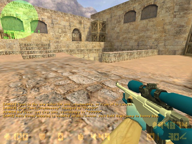 Blue & White Awp [Counter-Strike 1.6] [Mods]