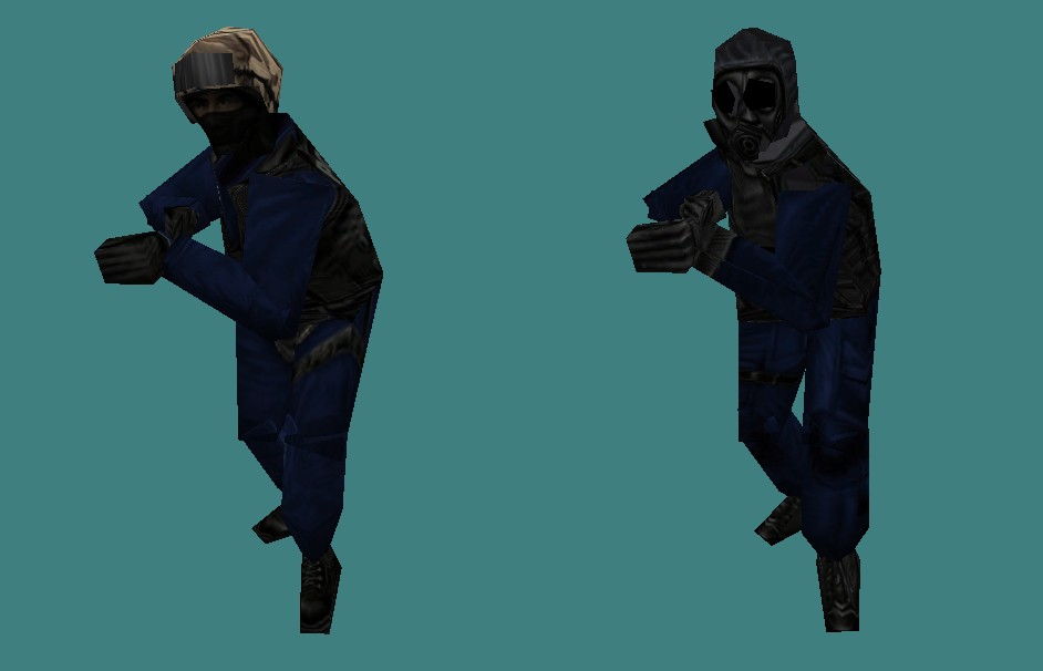 Team colored low poly fun time Mod for Counter-Strike 1.6 | CS1.6 Mods