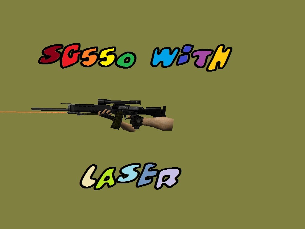 sg550 With Laser [Counter-Strike 1.6] [Mods]