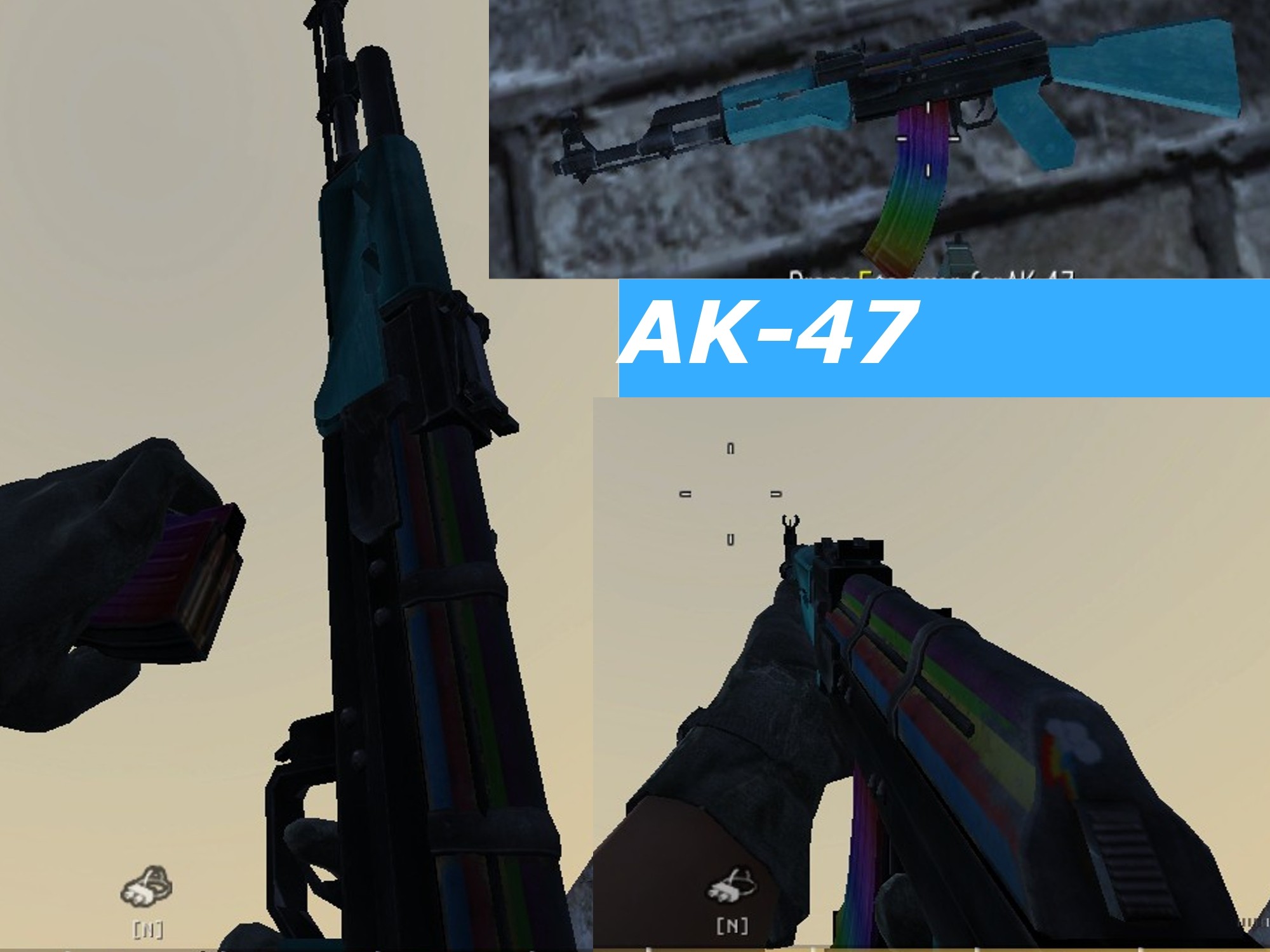 6 Rainbow Dash Skins [Call of Duty 4: Modern Warfare] [Mods]