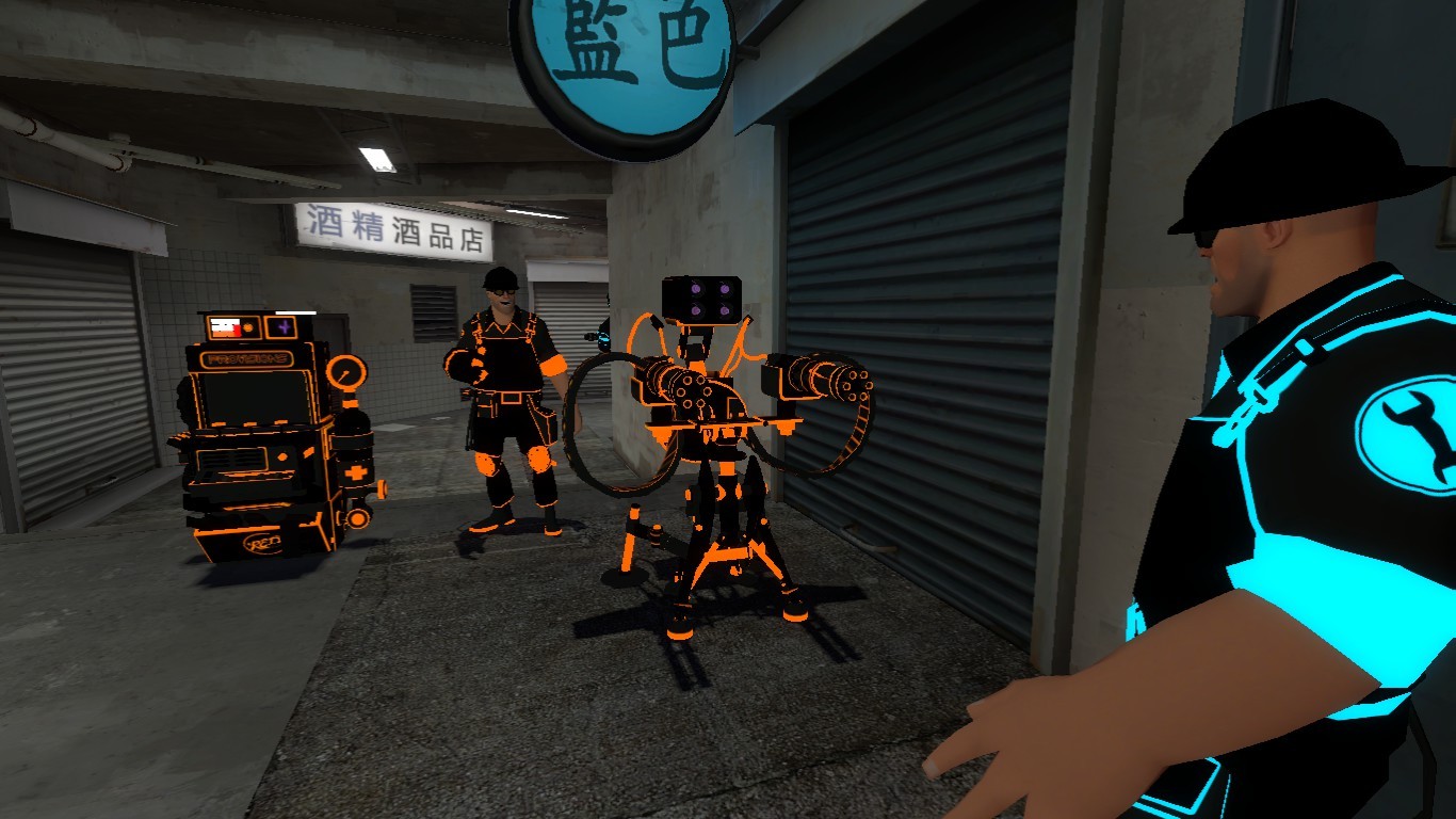 Tron Fortress: Engineer Buildings MKII Mod for Team Fortress 2 | TF2 Mods