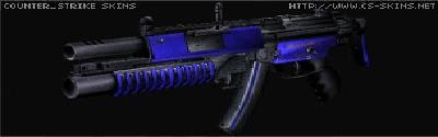 HK MP5 EOD- MP5 Blue Reskin Mod for Counter-Strike 1.6 | CS1.6 Mods