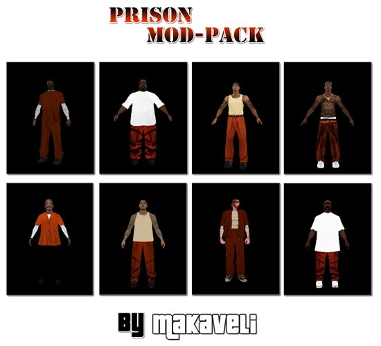 Prisoner Mod Pack V2 Mod for Grand Theft Auto: San Andreas | GTA:SA Mods