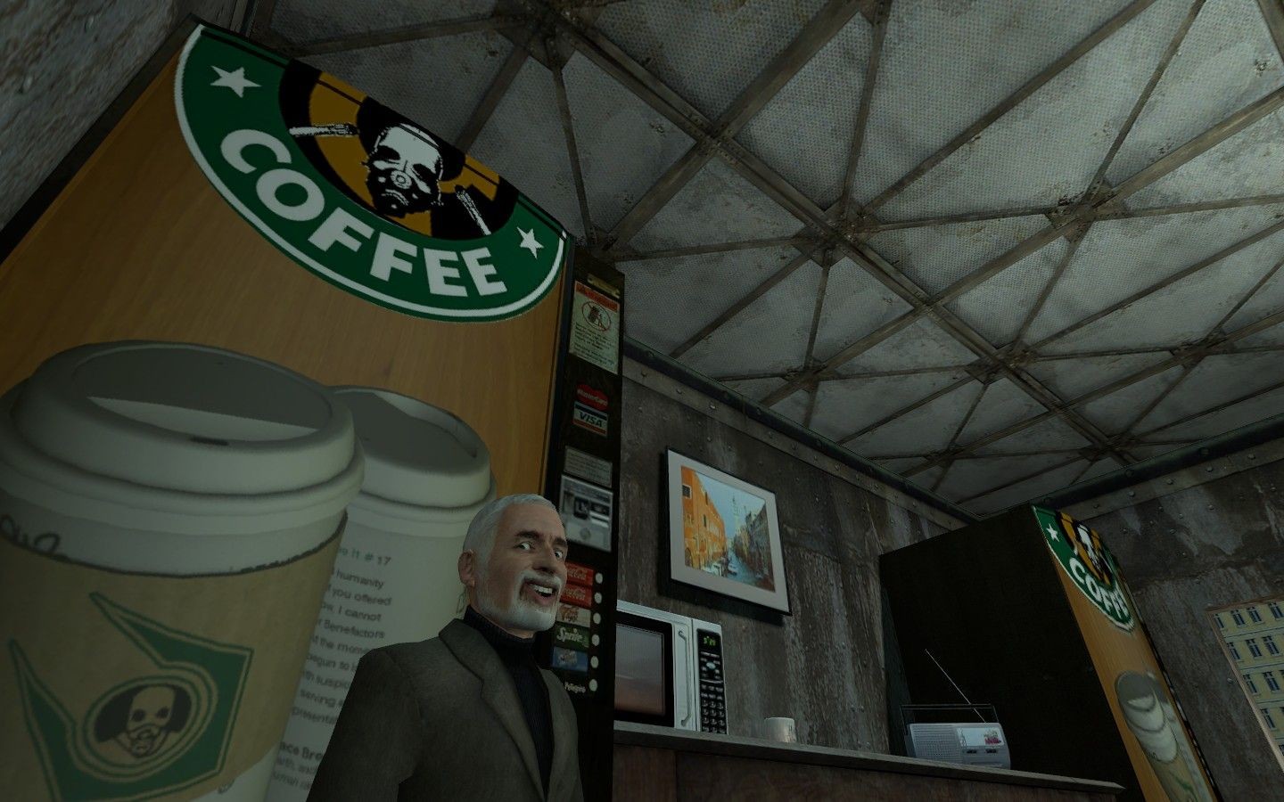 Shibans Coffee Dispenser Skin Mod for Half-Life 2 | HL2 Mods
