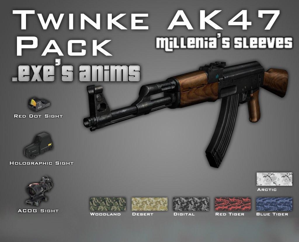 Ultimate AK47 on MW2 animations by .eXe [Counter-Strike 1.6] [Mods]