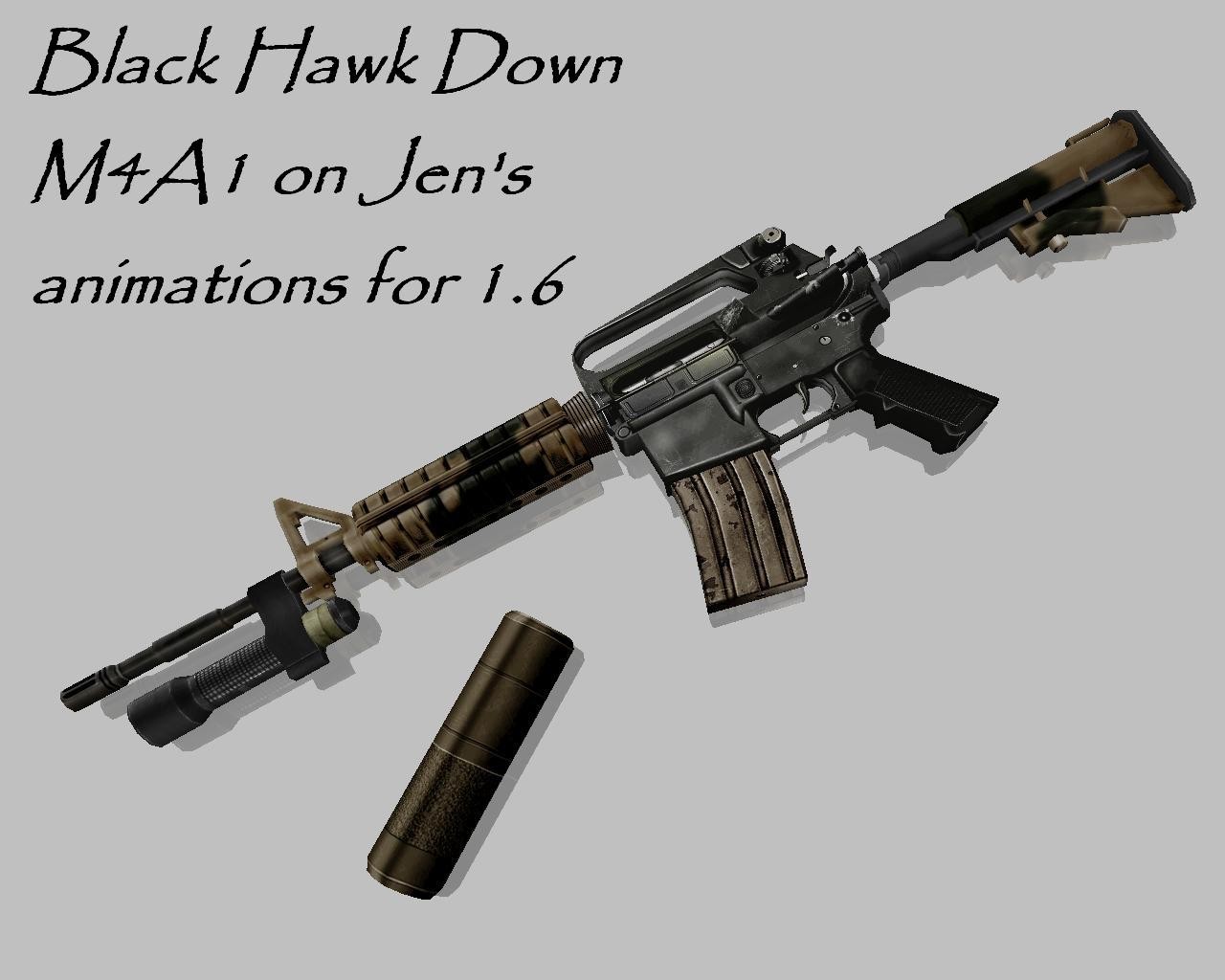 Black Hawk Down M4 [Counter-Strike 1.6] [Mods]