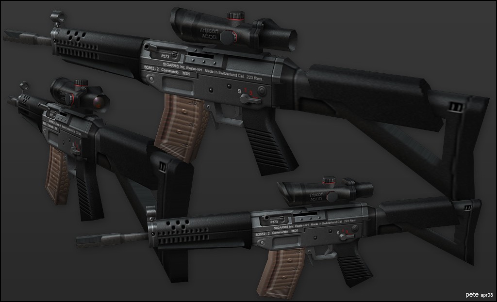 Sg552 reskin + sleeve + acog [Counter-Strike 1.6] [Mods]