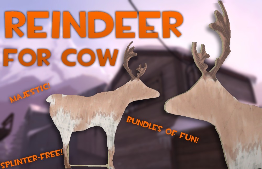 Reindeer For Cow Mod for Team Fortress 2 | TF2 Mods