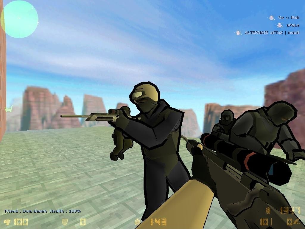 Cell shaded players and weapons Mod for Counter-Strike 1.6 | CS1.6 Mods