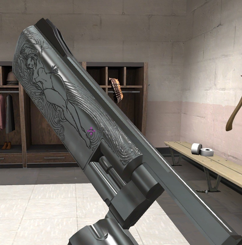 Silver Etched Festive Ambassador Mod for Team Fortress 2 | TF2 Mods