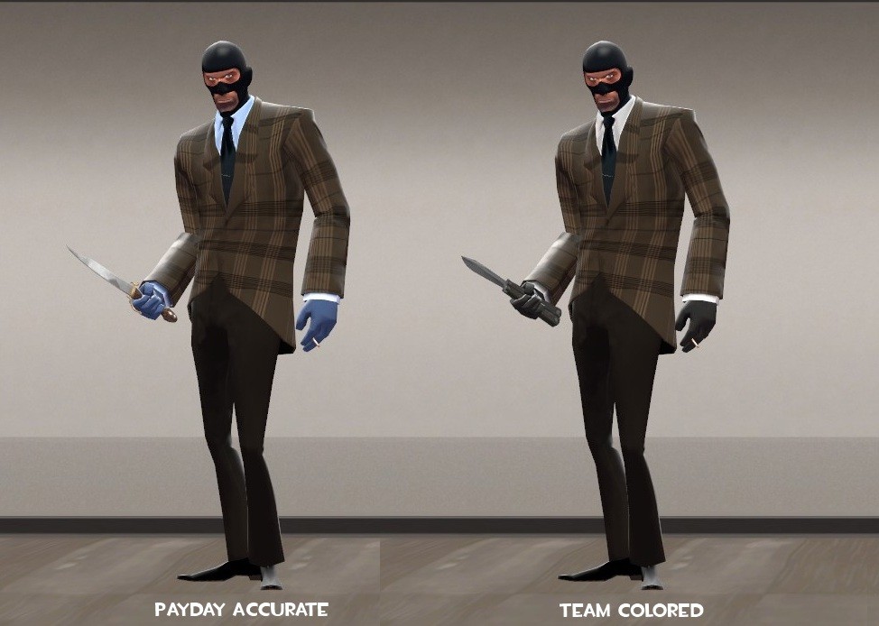 PAYDAY The Heist Styled Spy Mod for Team Fortress 2 | TF2 Mods