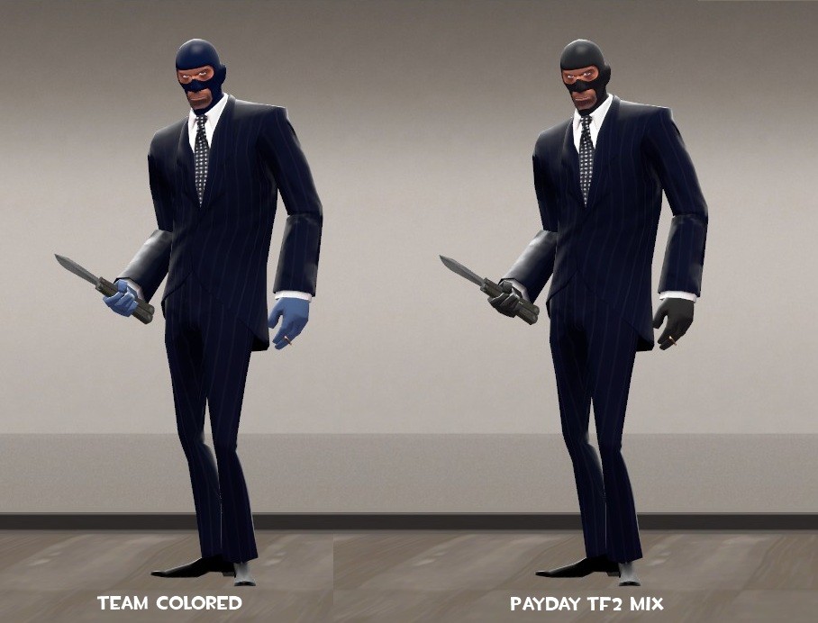 PAYDAY The Heist Styled Spy Mod for Team Fortress 2 | TF2 Mods