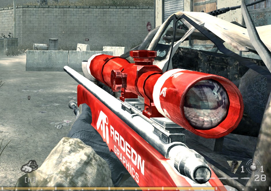 ATI Radeon Skin. 4x original resolution. Mod for Call of Duty 4: Modern ...