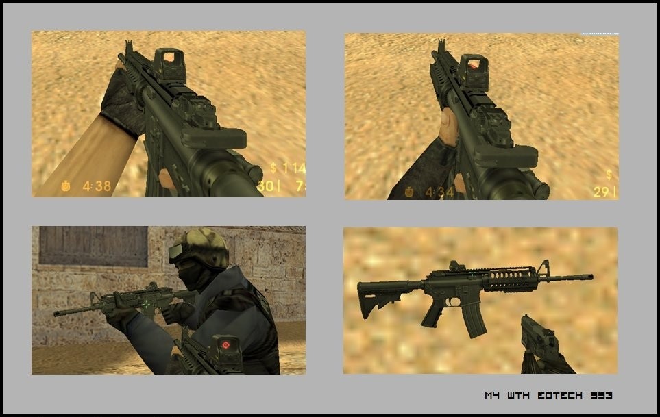 M4 RIS Pack Mod for Counter-Strike 1.6 | CS1.6 Mods