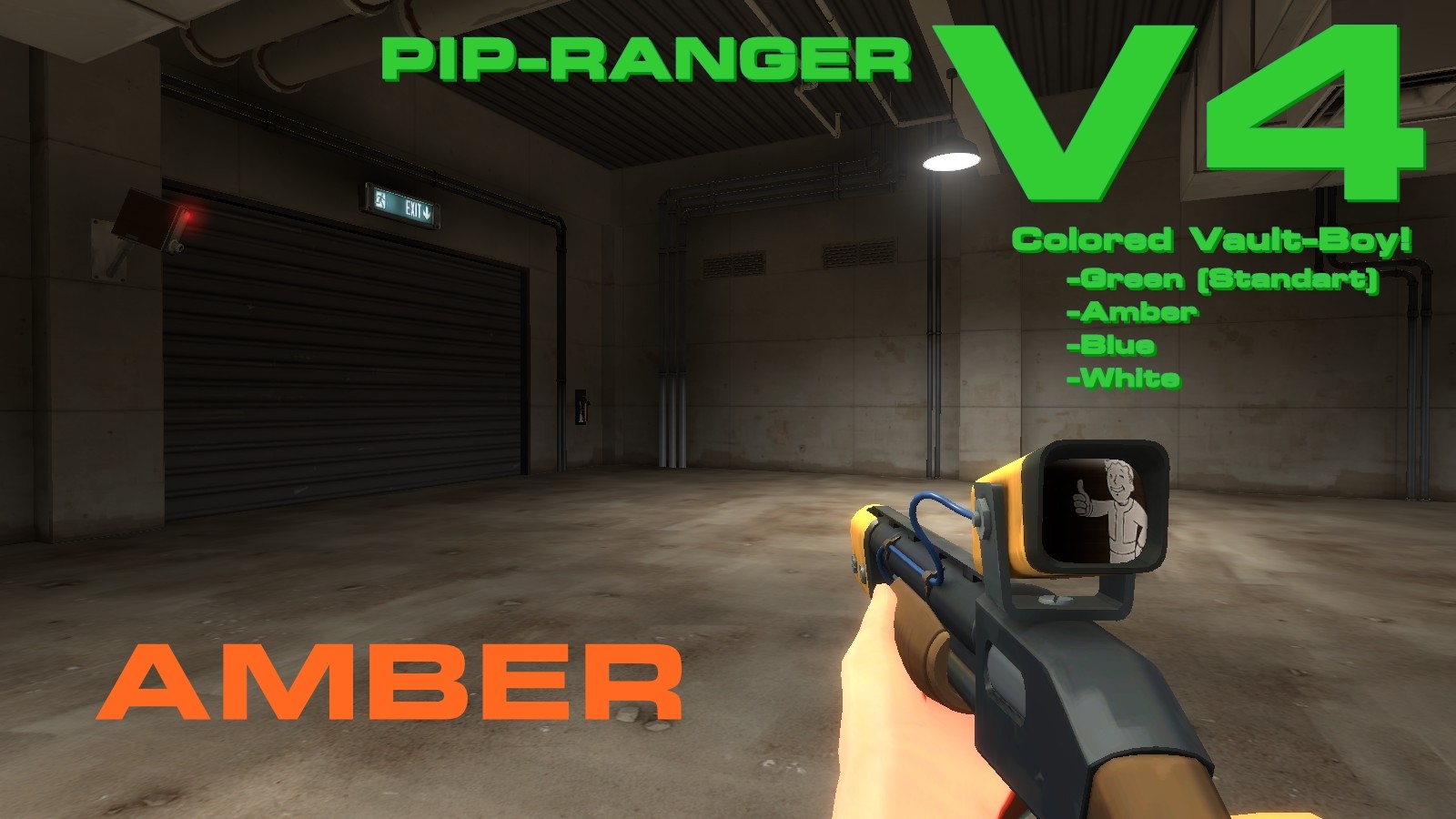 PIP-RANGER V4 (Colored Vault-Boy!) Mod for Team Fortress 2 | TF2 Mods
