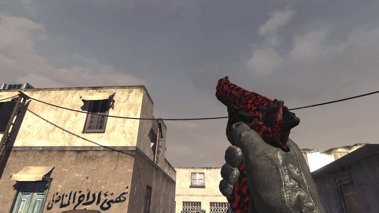 M9 Berreta Red & Black Skin [Call of Duty 4: Modern Warfare] [Mods]