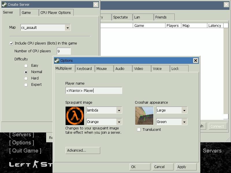 WinXP GUI (mainmenu only) [Counter-Strike 1.6] [Mods]