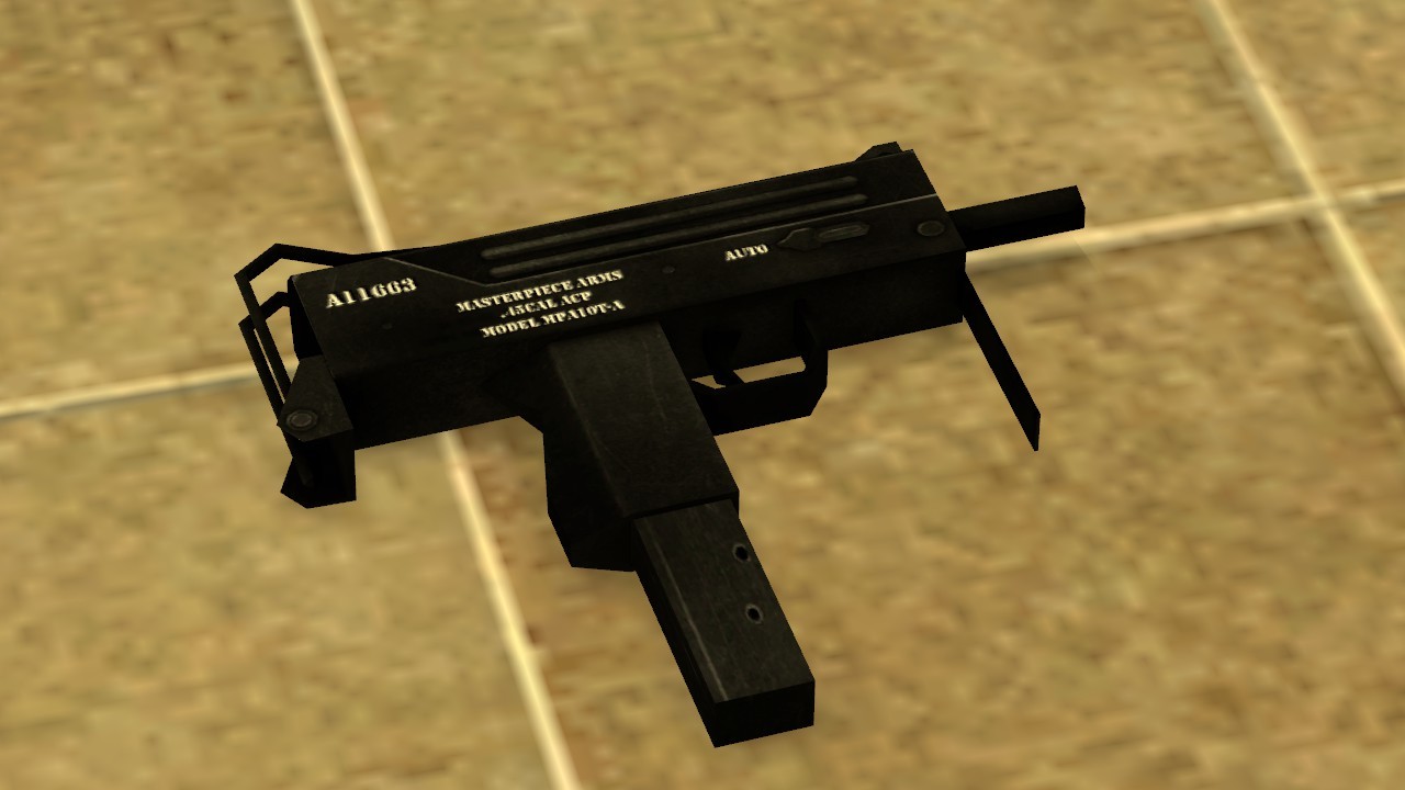 alonefarmer's default mac10 retexture [Counter-Strike: Source] [Mods]