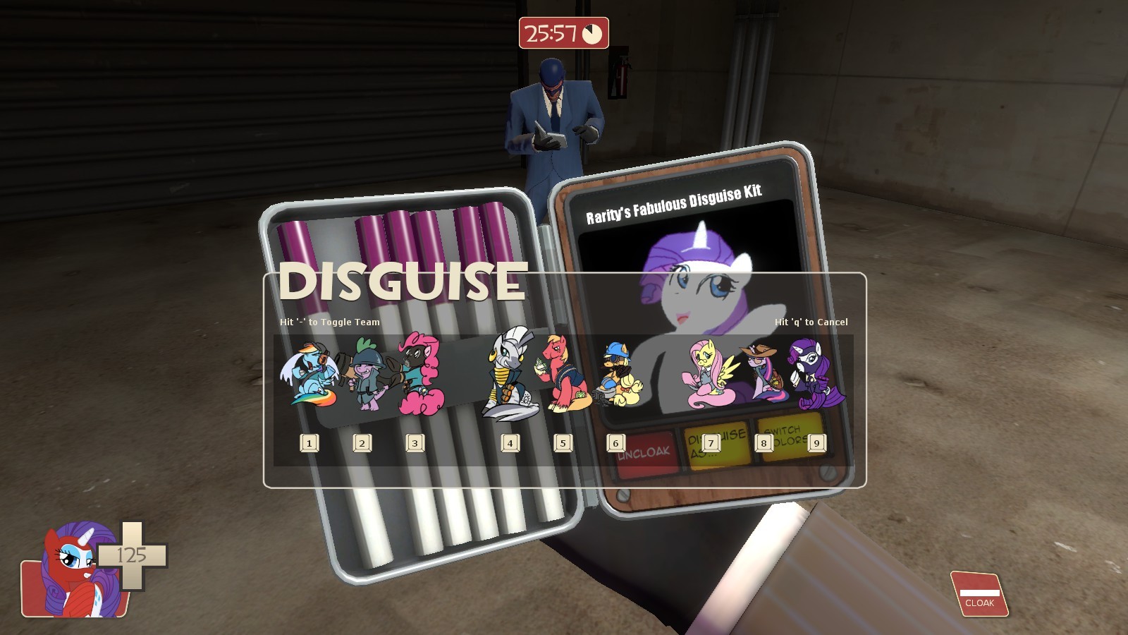 Rarity's Fabulous Disguise kit! Mod for Team Fortress 2 | TF2 Mods