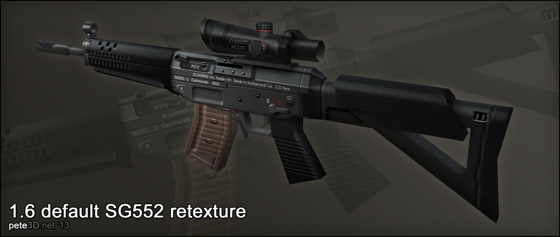 Default SG552 retexture Mod for Counter-Strike 1.6 | CS1.6 Mods