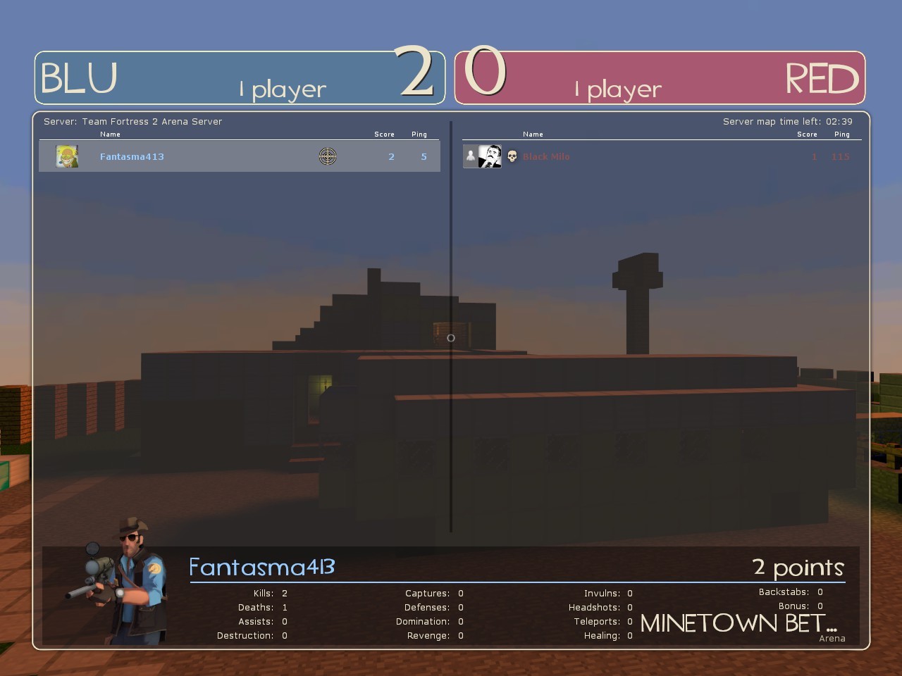 Arena_minetown_beta Mod for Team Fortress 2 | TF2 Mods