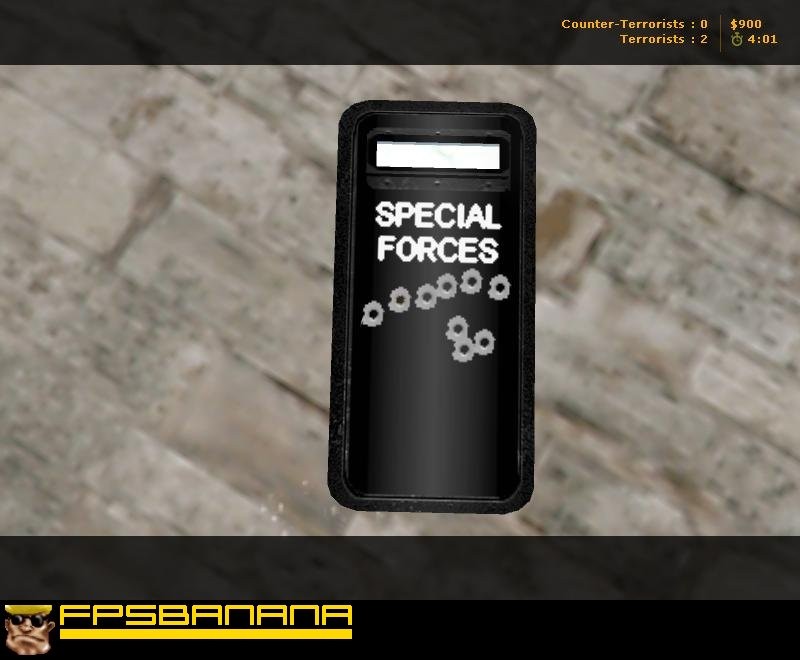Black and Silver Riot Shields Mod for Counter-Strike 1.6 | CS1.6 Mods