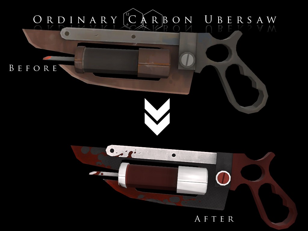 Ordinary Carbon Ubersaw [Team Fortress 2] [Mods]