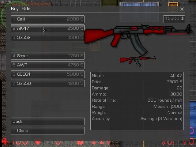 Black And Red AK47 [CS2D] [Mods]
