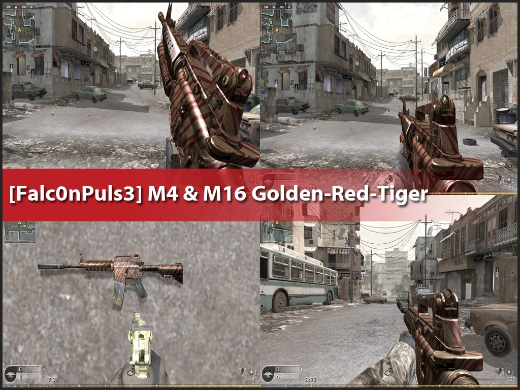 Red Tiger Camo M4