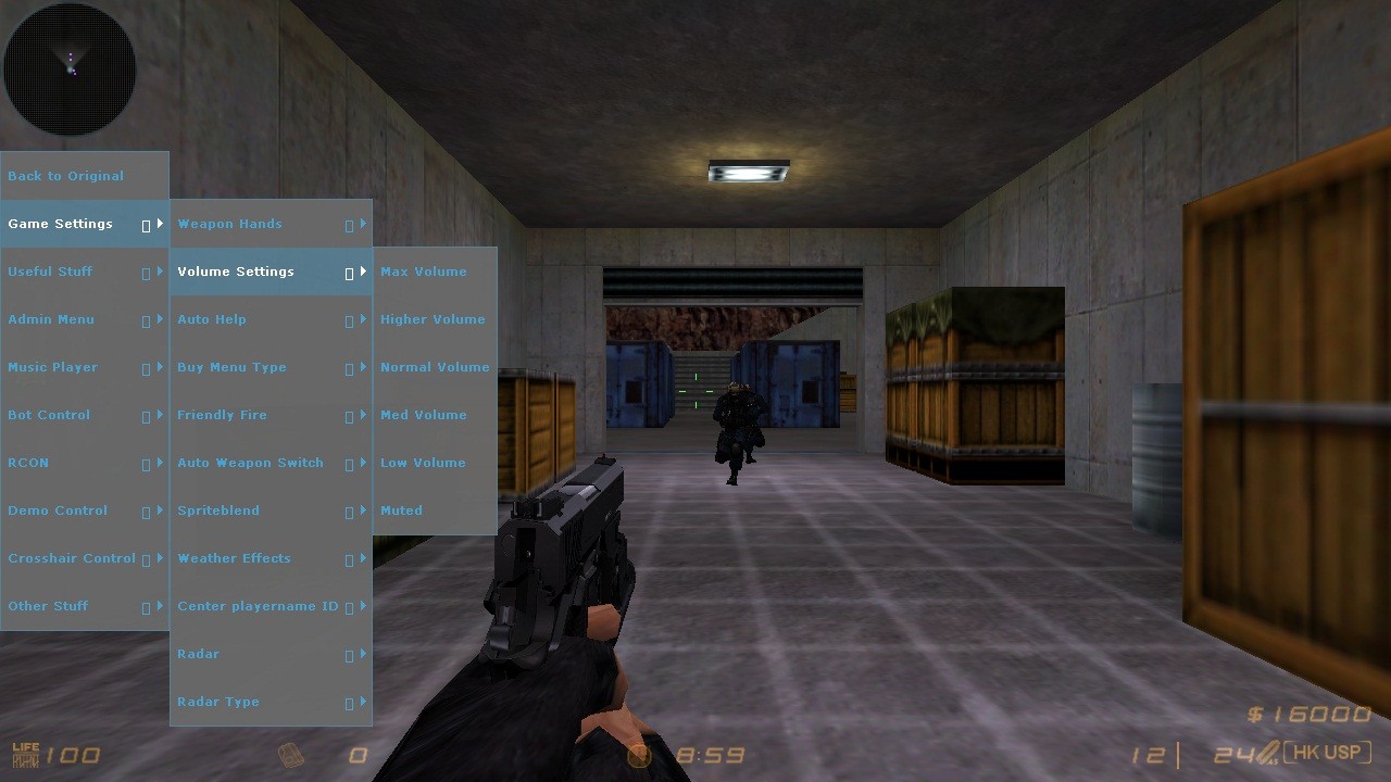 Gray and Blue Style Scheme Mod for Counter-Strike 1.6 | CS1.6 Mods