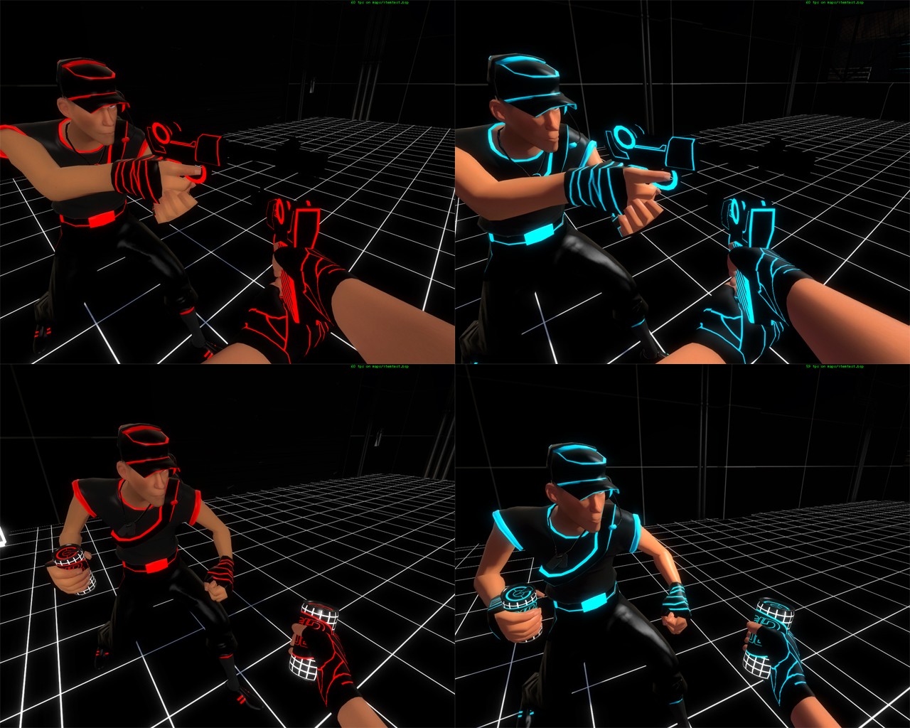 Tron Fortress: Tron Scout Gloves Mod for Team Fortress 2 | TF2 Mods