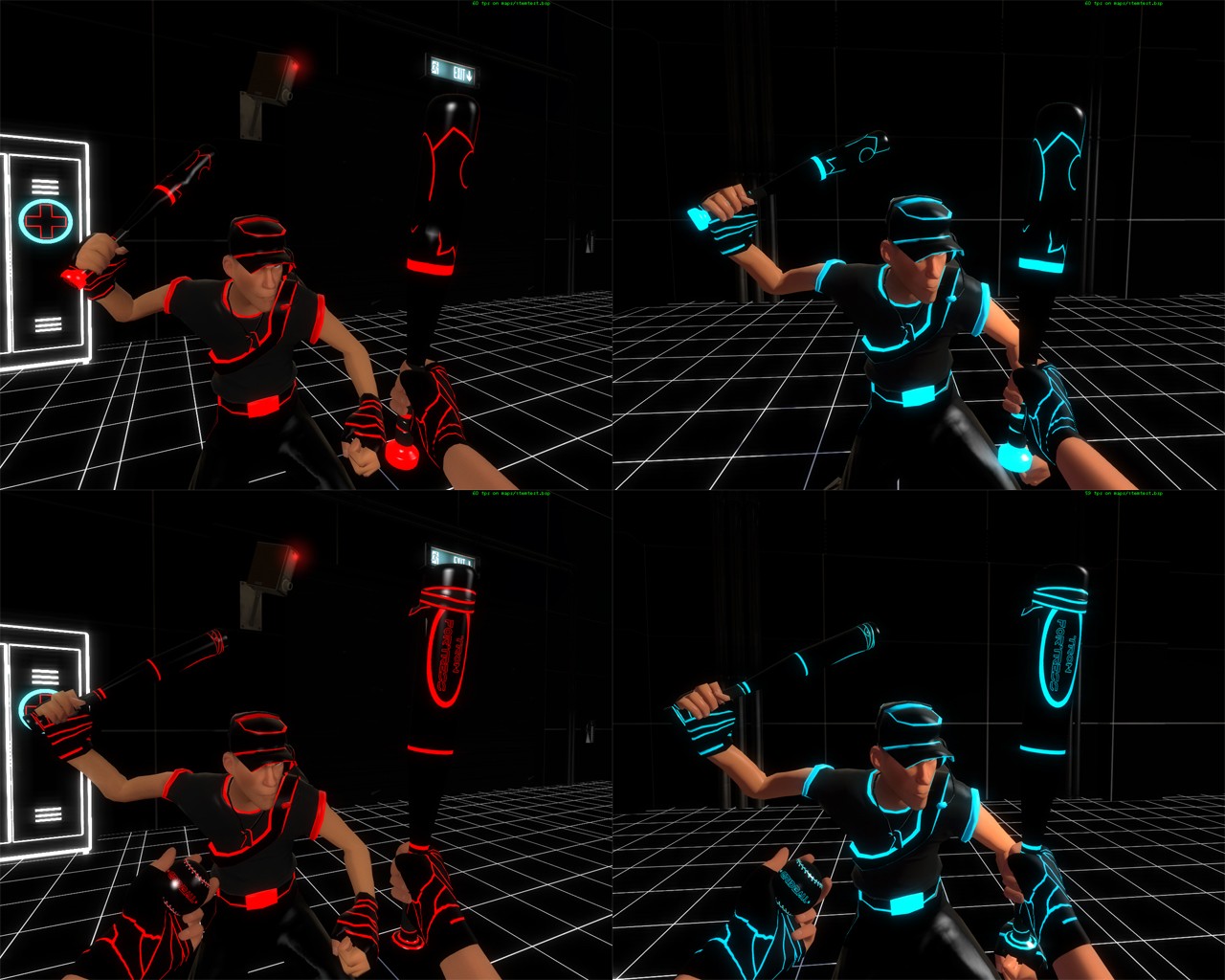 Tron Fortress: Tron Scout Gloves Mod for Team Fortress 2 | TF2 Mods