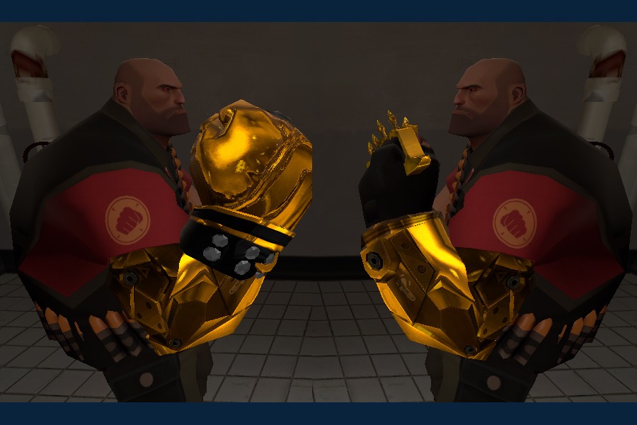 Small Golden Heavy Pack Mod for Team Fortress 2 | TF2 Mods