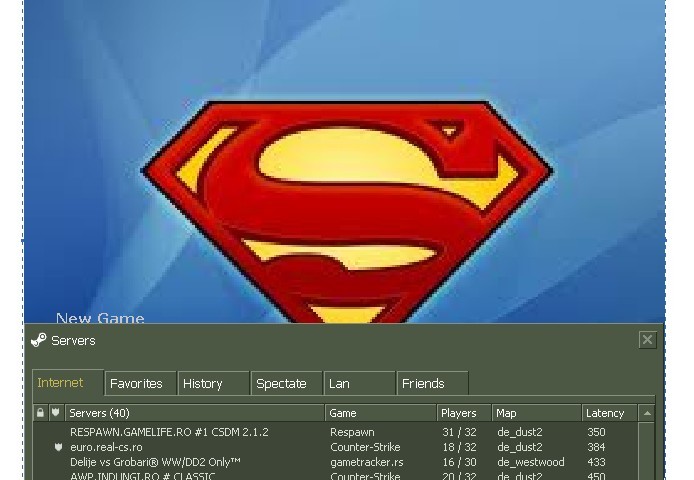 Superman Logo Background Mod for Counter-Strike 1.6 | CS1.6 Mods