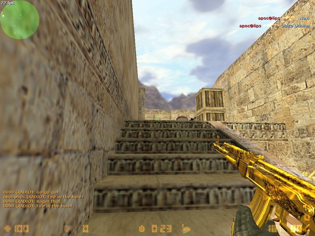 Gold ak-47 Mod for Counter-Strike 1.6 | CS1.6 Mods