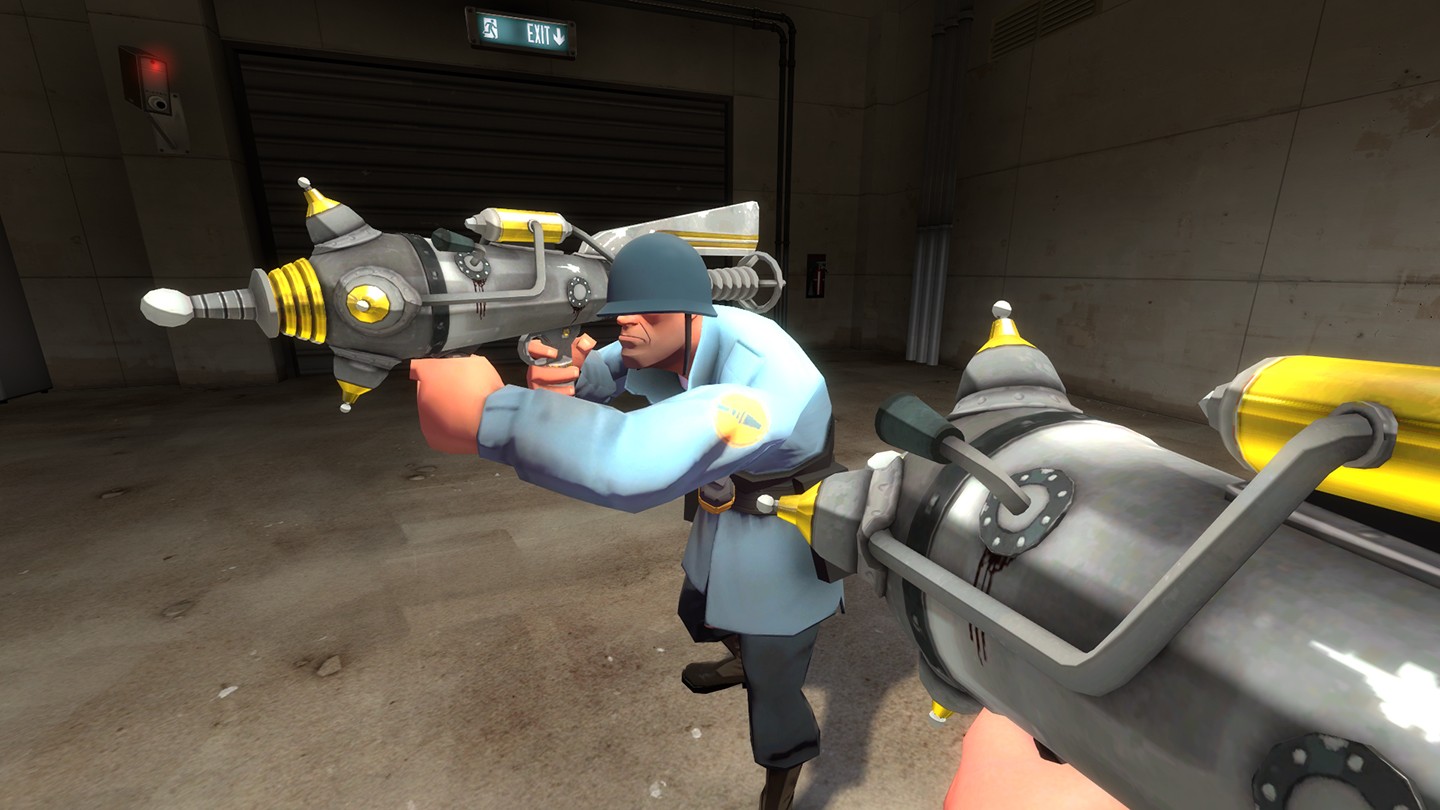 Ubered, Golden and Chromed Cow Mangler 5000 [Team Fortress 2] [Mods]