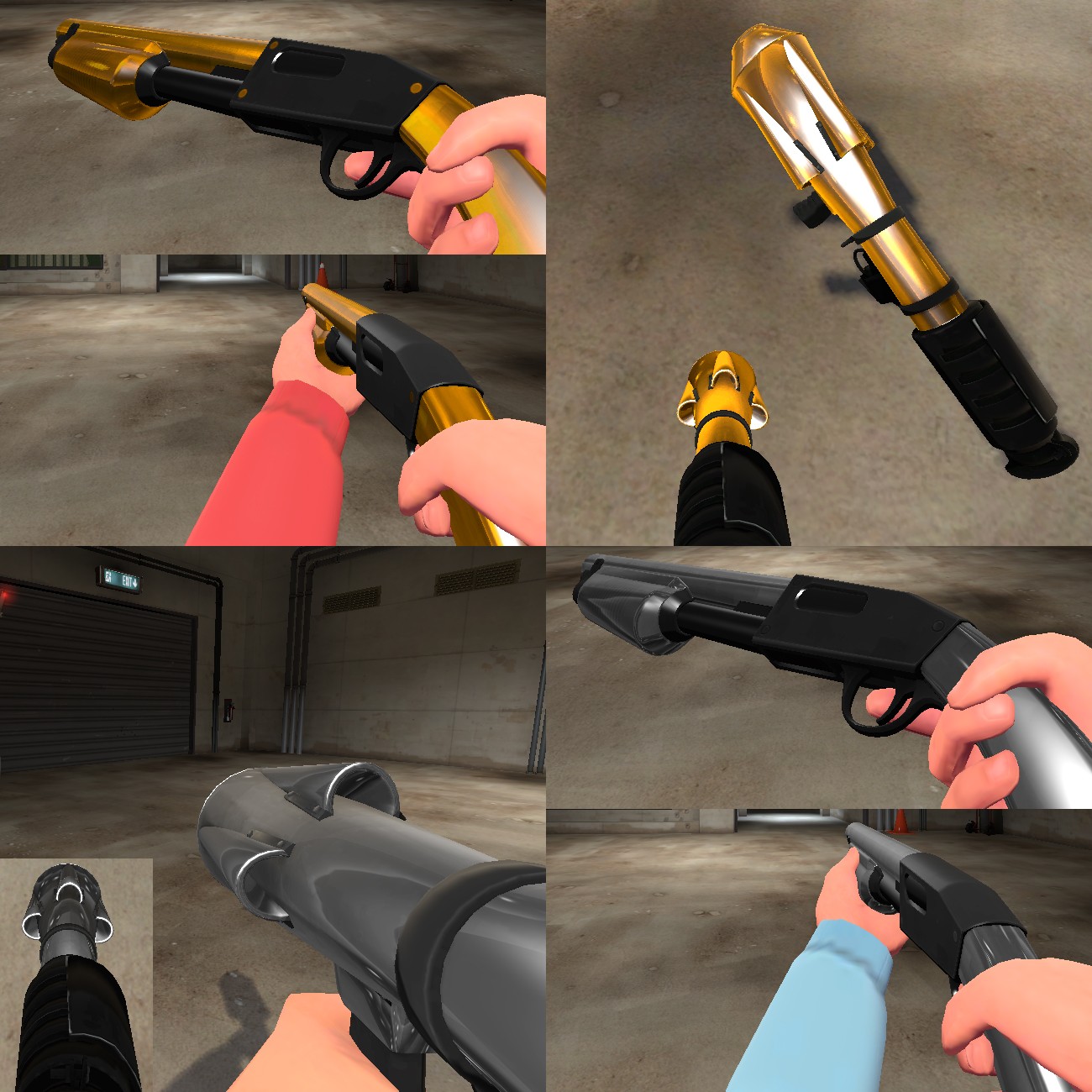 Small Gold and Silver Weapons Pack Mod for Team Fortress 2 | TF2 Mods