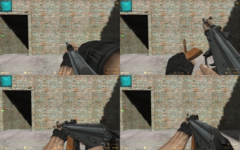 AKS-74U on DMG Anims Mod for Counter-Strike 1.6 | CS1.6 Mods