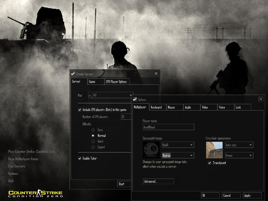 Army Black Theme Gui [Counter-Strike: Condition Zero] [Mods]