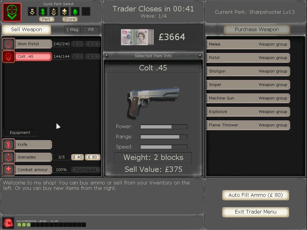 Colt .45 Mod for Killing Floor | KF Mods