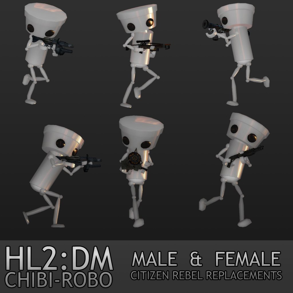 Chibi-Robo HL2 Male+Female Civilian Player Models Mod for Half-Life 2 ...