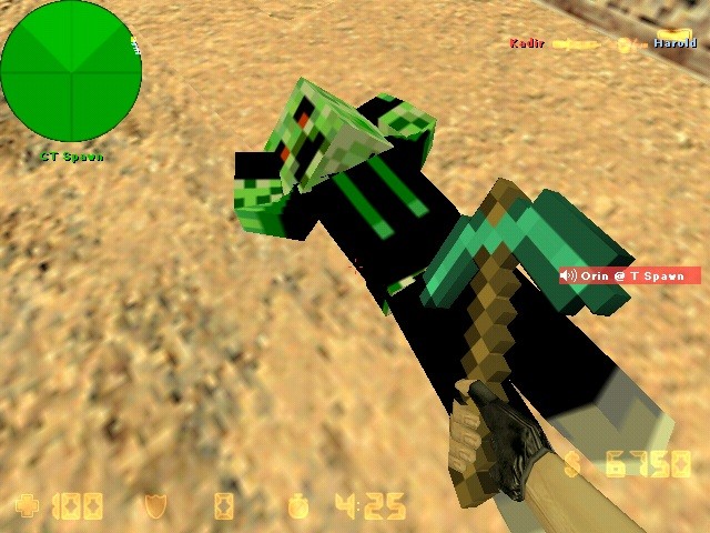 Minecraft Models Mod for Counter-Strike 1.6 | CS1.6 Mods