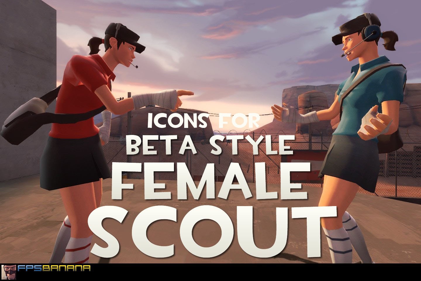 Beta Style Female Scout HUD Icons Mod for Team Fortress 2 | TF2 Mods