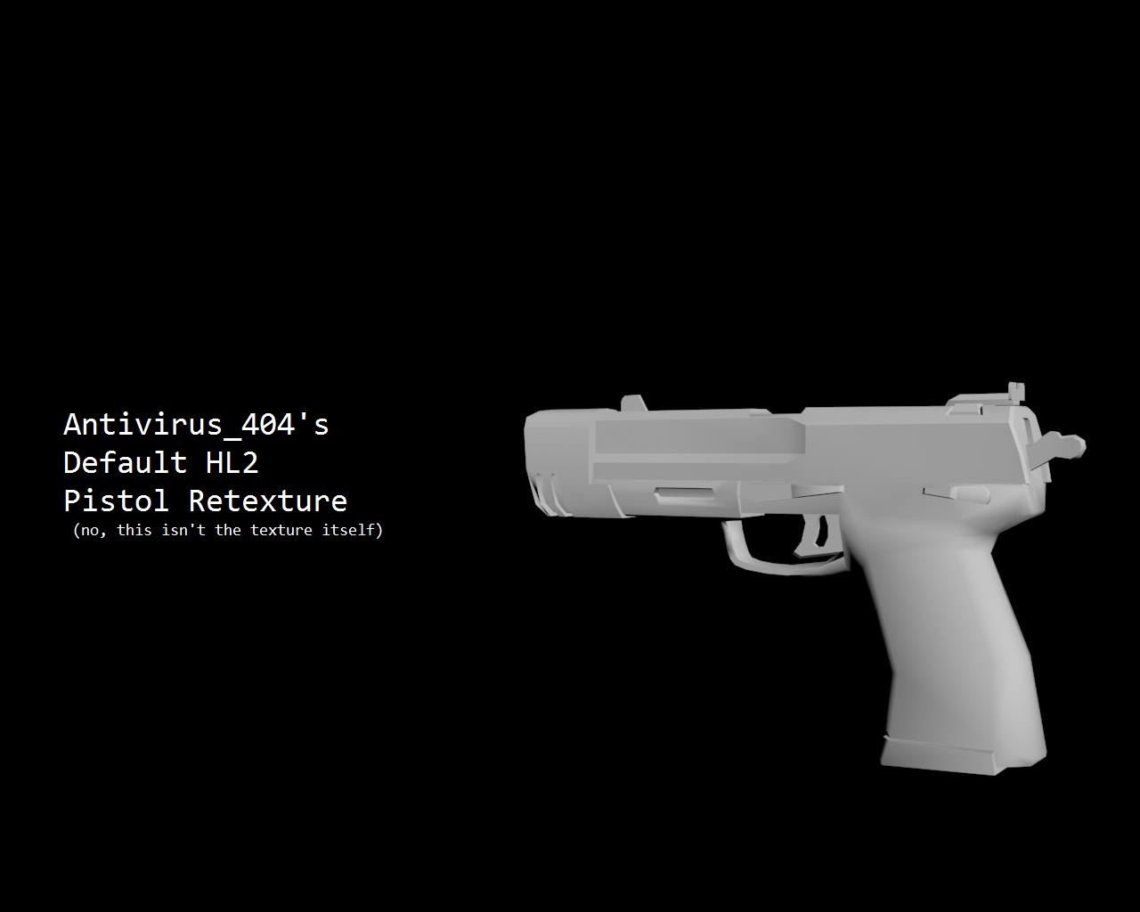 Default pistol retexture Mod for Half-Life 2 | HL2 Mods