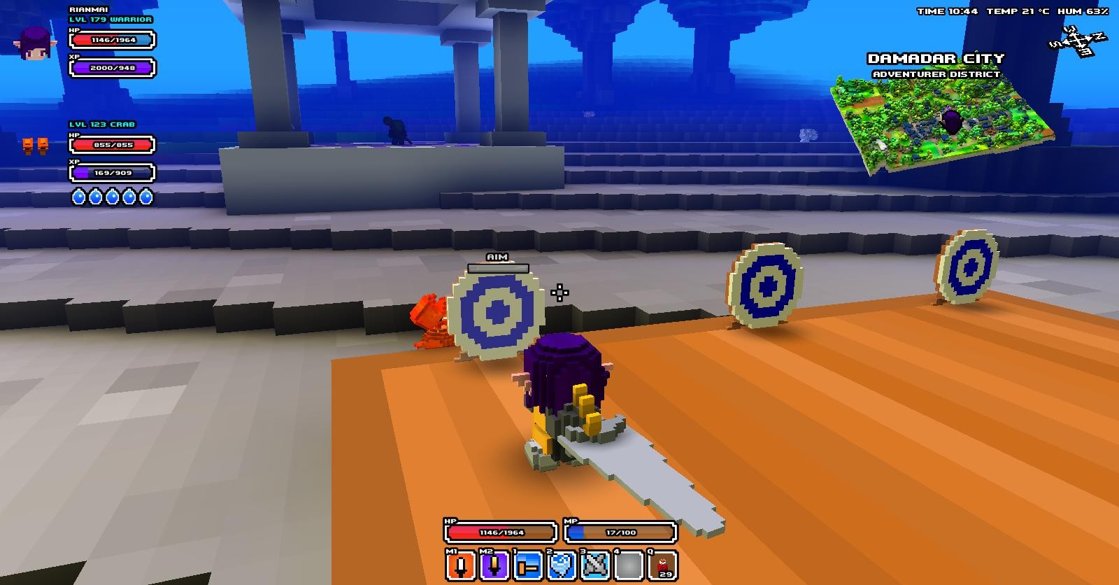 Blue Target Mod for Cube World | Cube World Mods