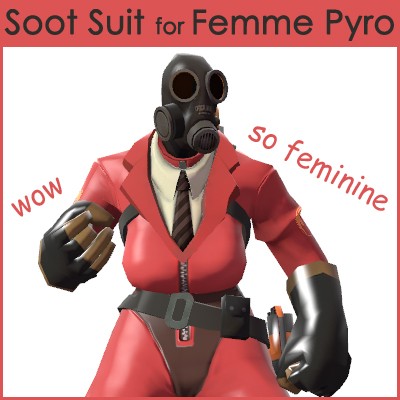 Soot Suit for Femme Pyro Mod for Team Fortress 2 | TF2 Mods