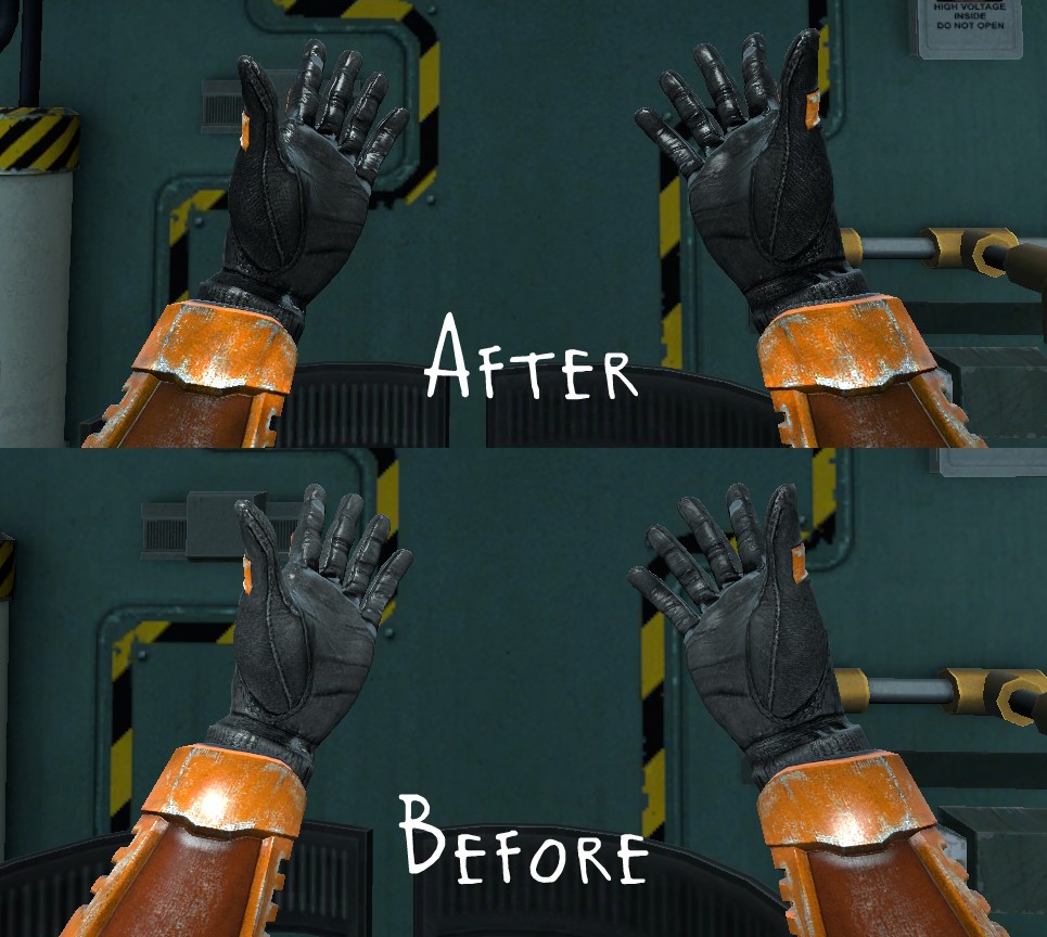 HEV Hands Retexture Mod for Black Mesa | BM Mods