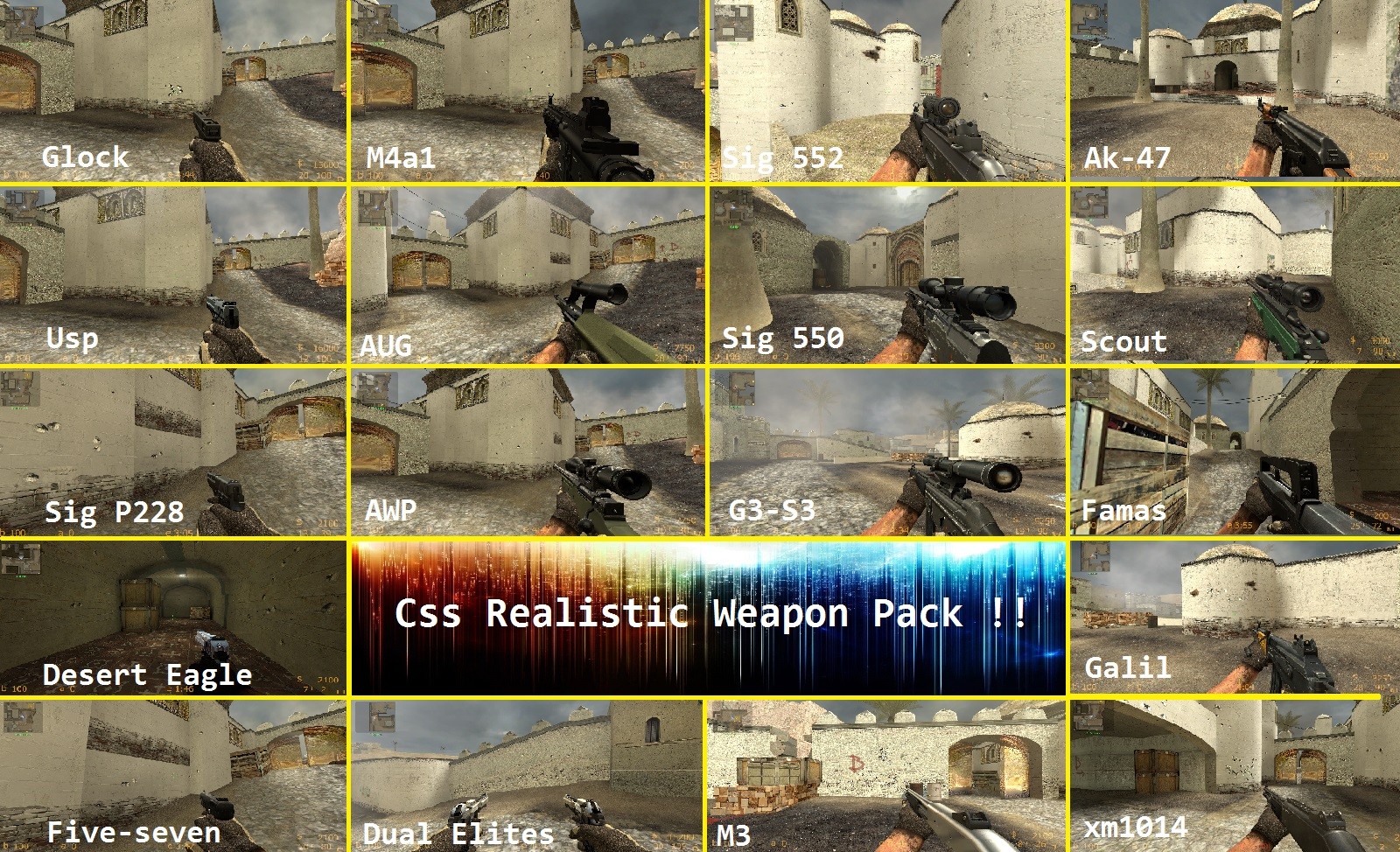 Realistic Weapon Pack !! Mod for Counter-Strike: Source | CS:S Mods