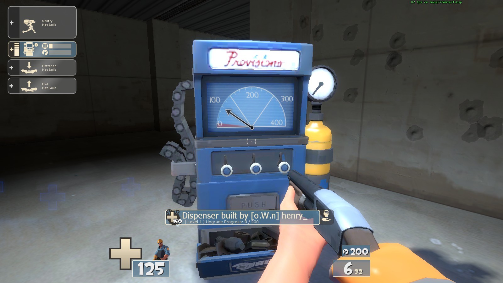 Metal count Dispenser screen Mod for Team Fortress 2 | TF2 Mods